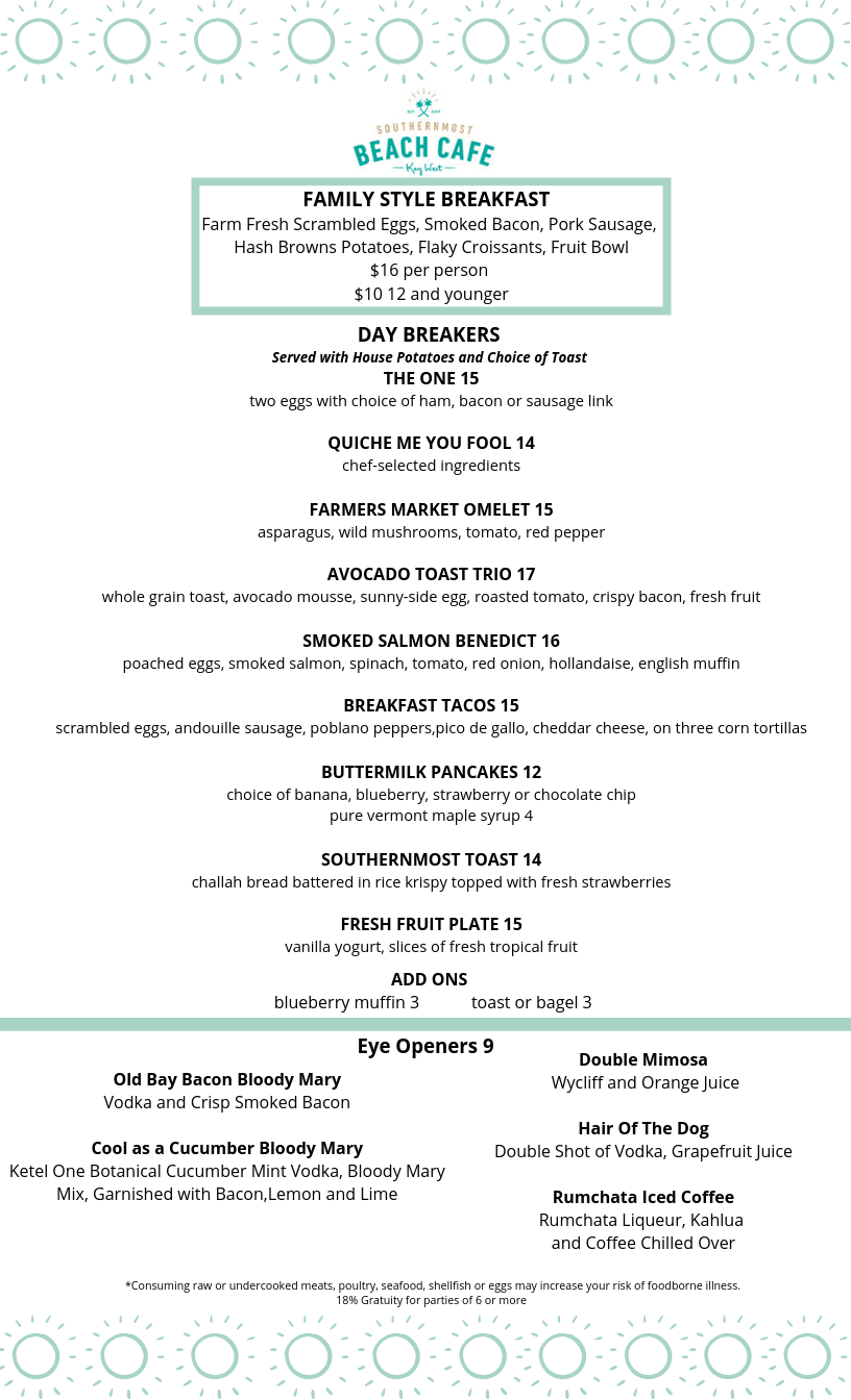 Southernmost Beach Cafe | Southernmost Beach Resort