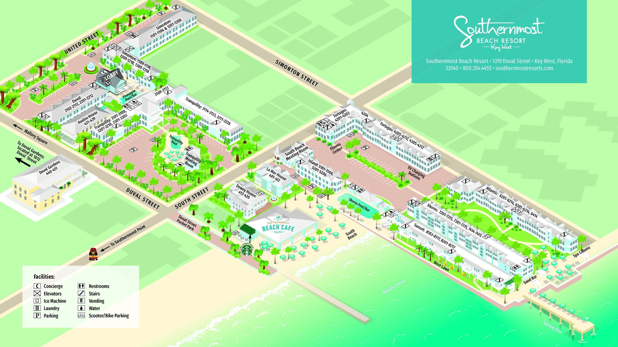 Resort Map | Southernmost Beach Resort