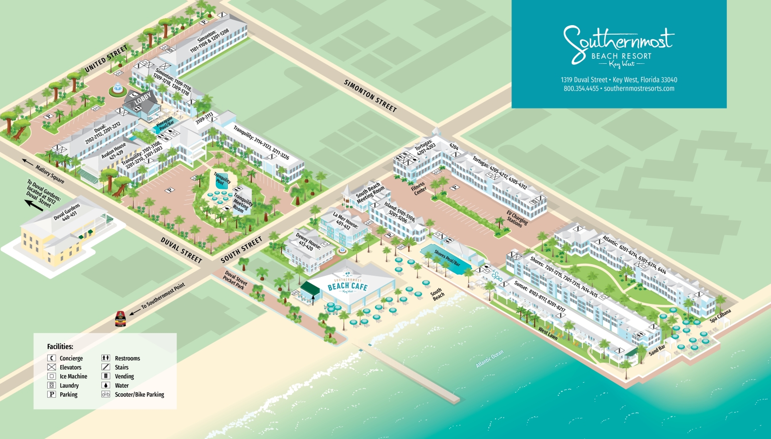 Resort Map | Southernmost Beach Resort